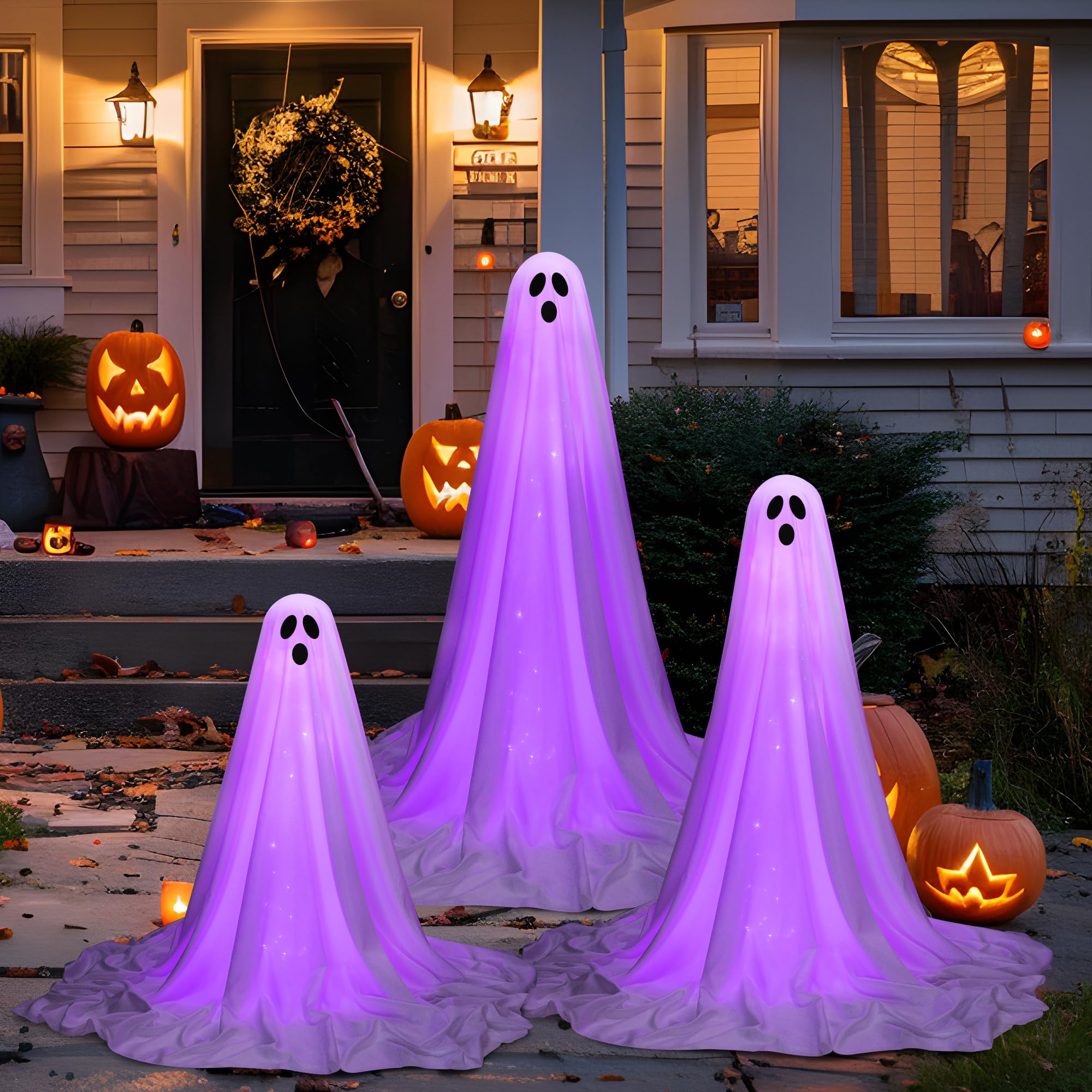 Amazon.com : 3 Packs Halloween Decorations Outdoor Extra Large Stand ...