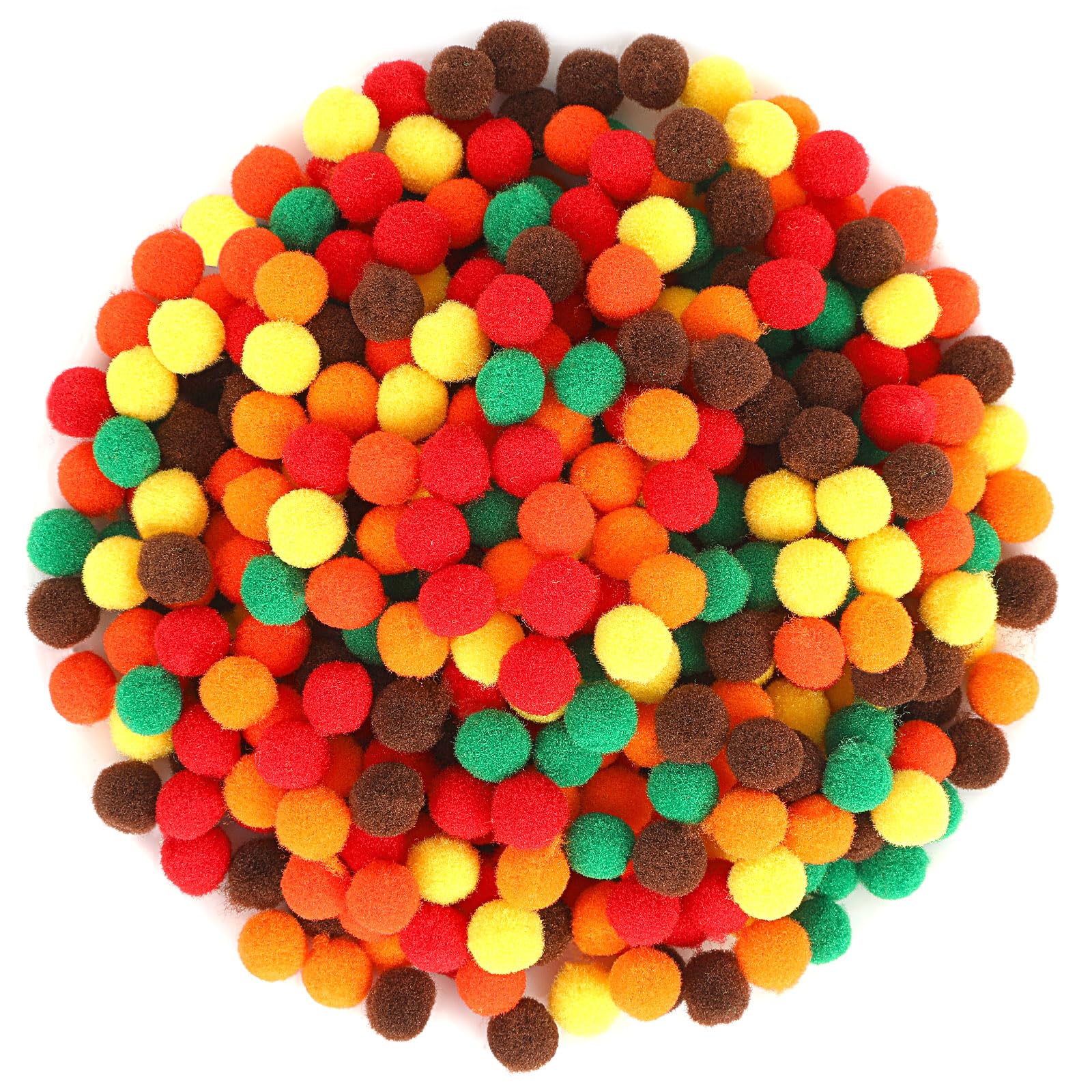 Amazon.com: SEPGLITTER Fall Pom Poms Balls, 1000 Pieces Orange Brown ...