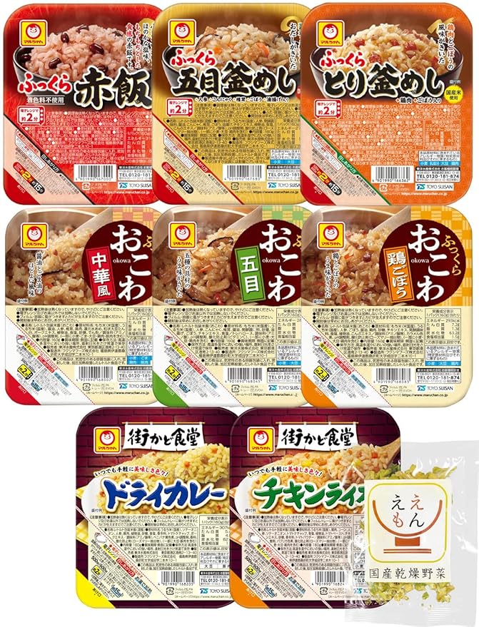 Amazon.co.jp: Maruchan Retort Rice Pack, 8 Types, 8 Servings, Assorted ...