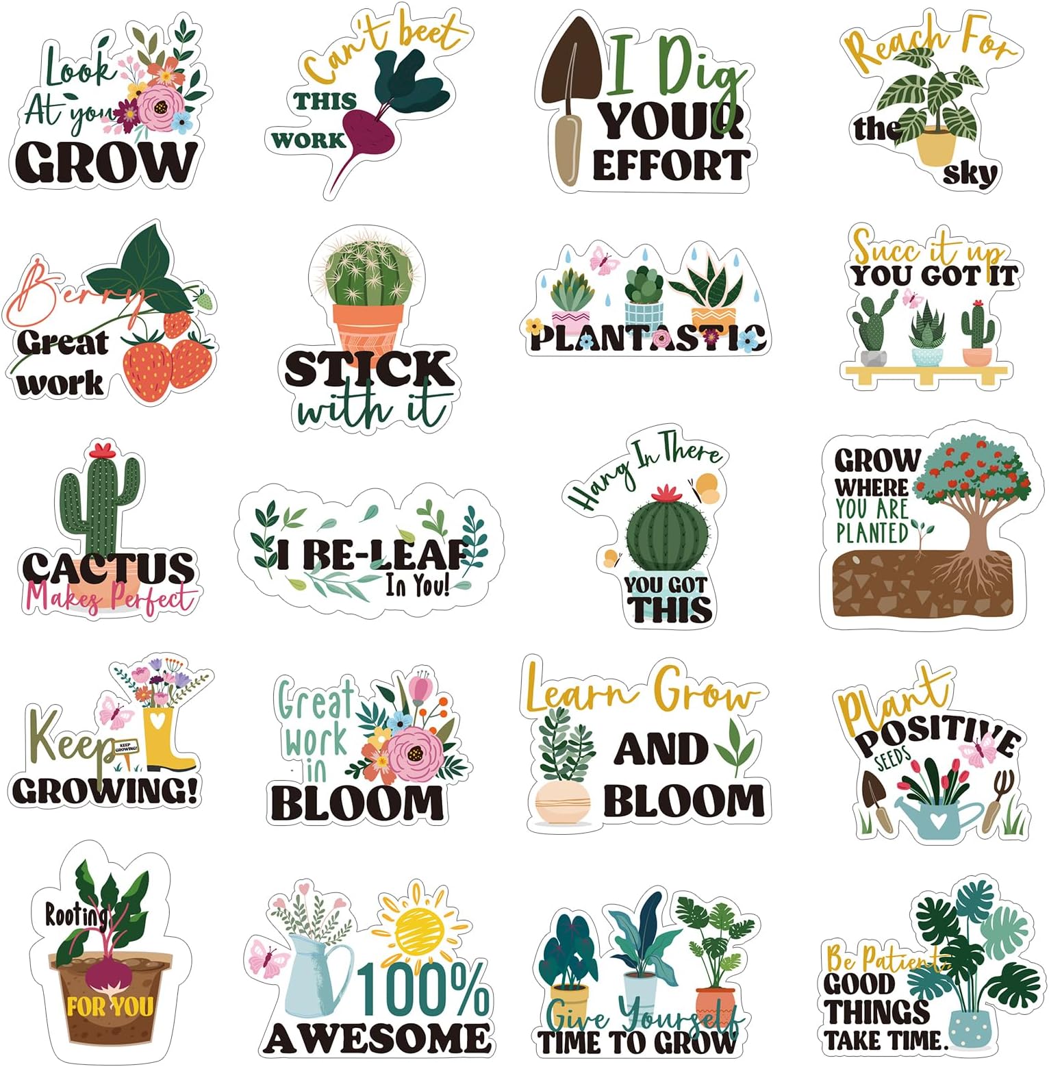 Amazon.com : Weekgrat 1000 Pcs Motivational Stickers for Kids Bulk ...