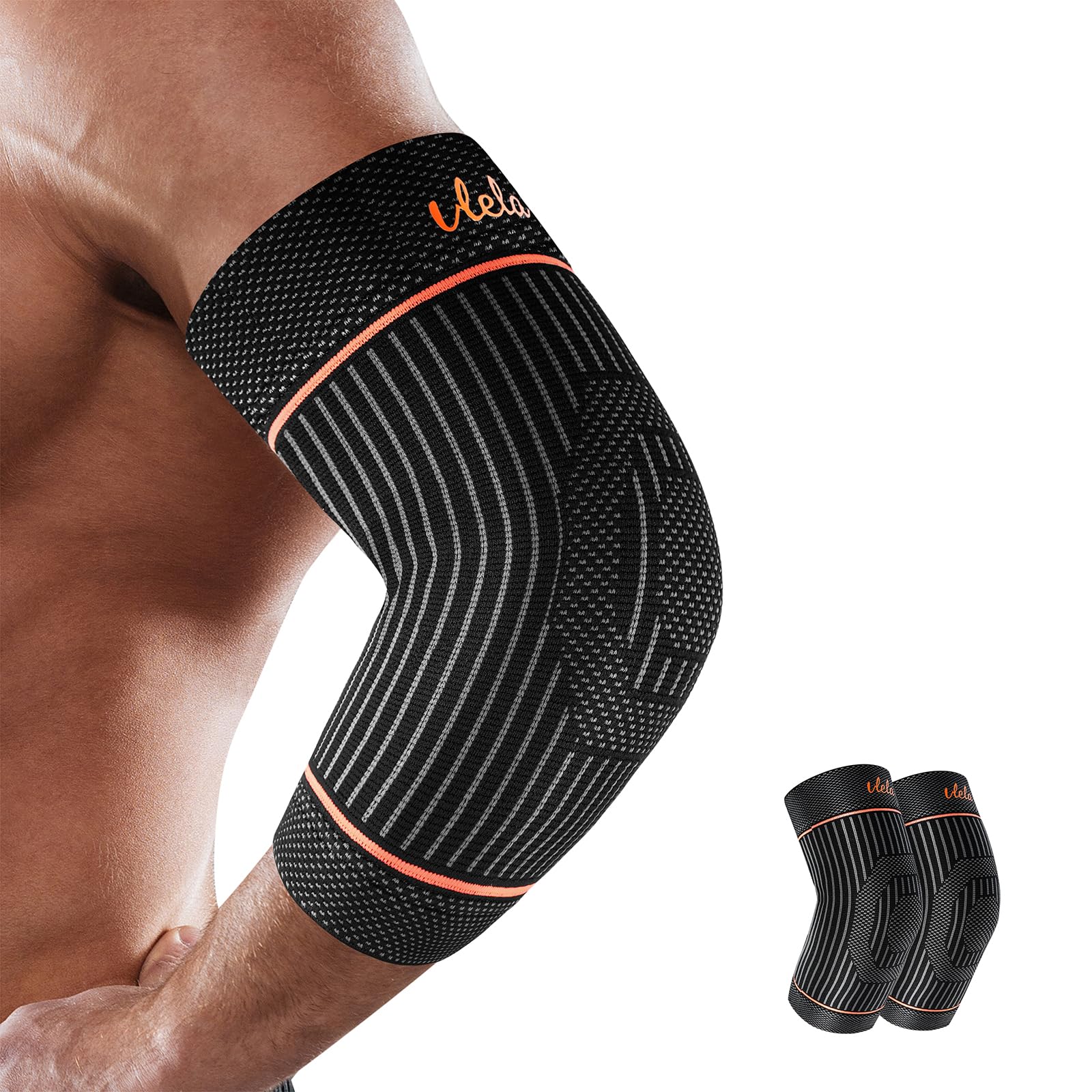 Compression Elbow Support Sleeve Compression Elbow Brace With Strap ...