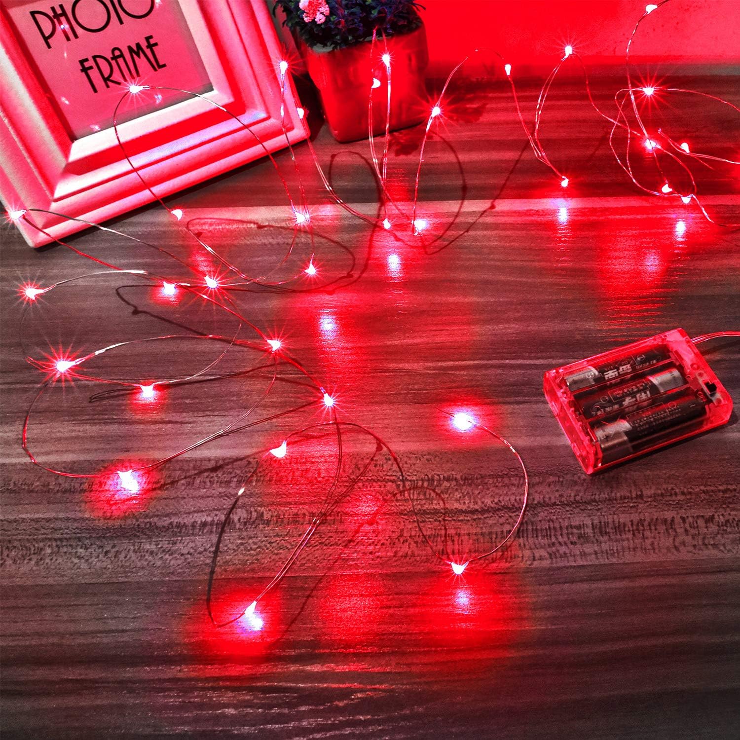 Amazon.com : Yitee 6 PCS 6 Colors LED String Light, Battery Powered 20 ...