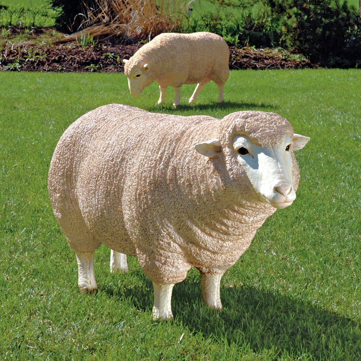 Amazon.com : Design Toscano Merino Ewes Life-Size Sheep Statues ...