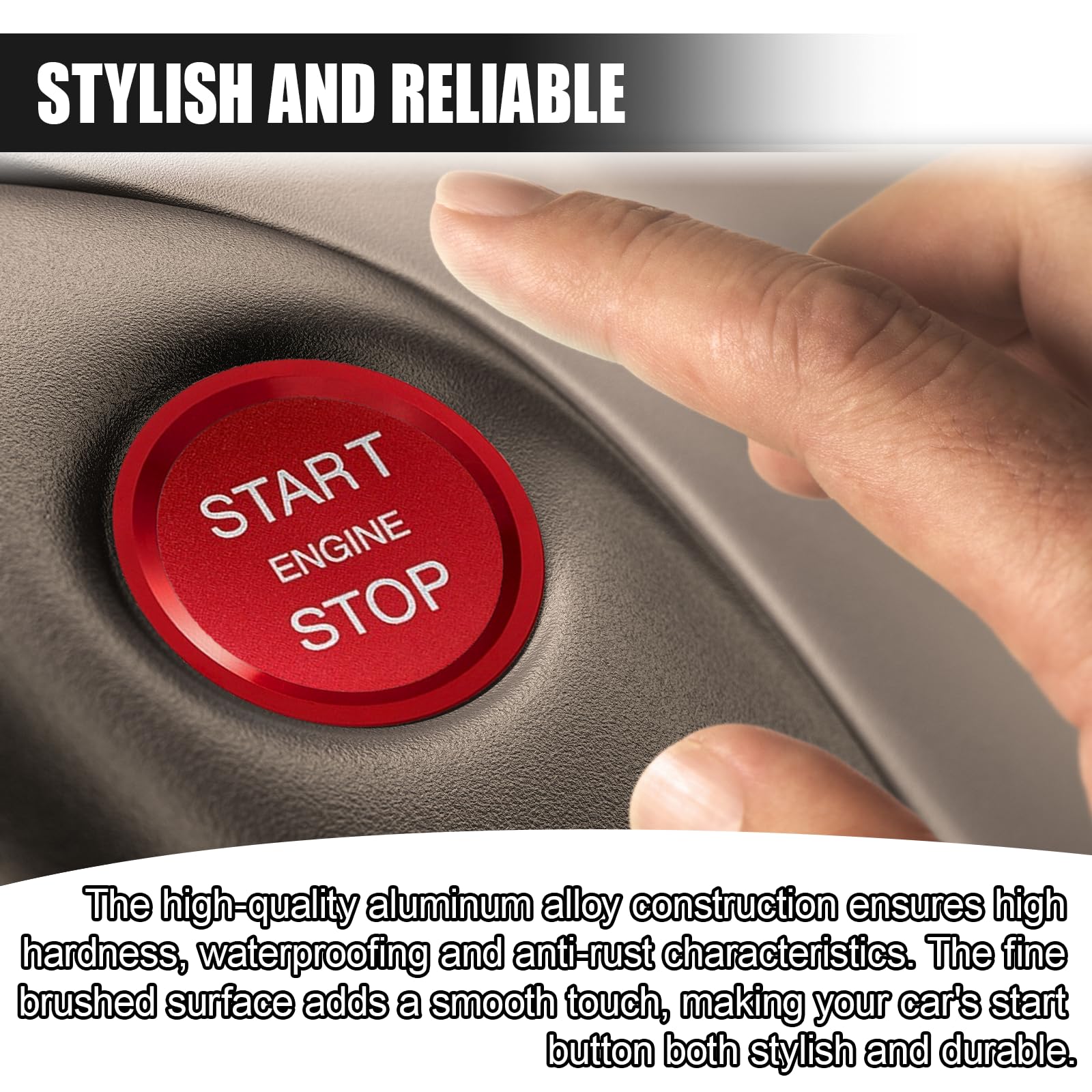 Snapklik.com : UHANBUT Car Engine Start Stop Push Botton Cover ...