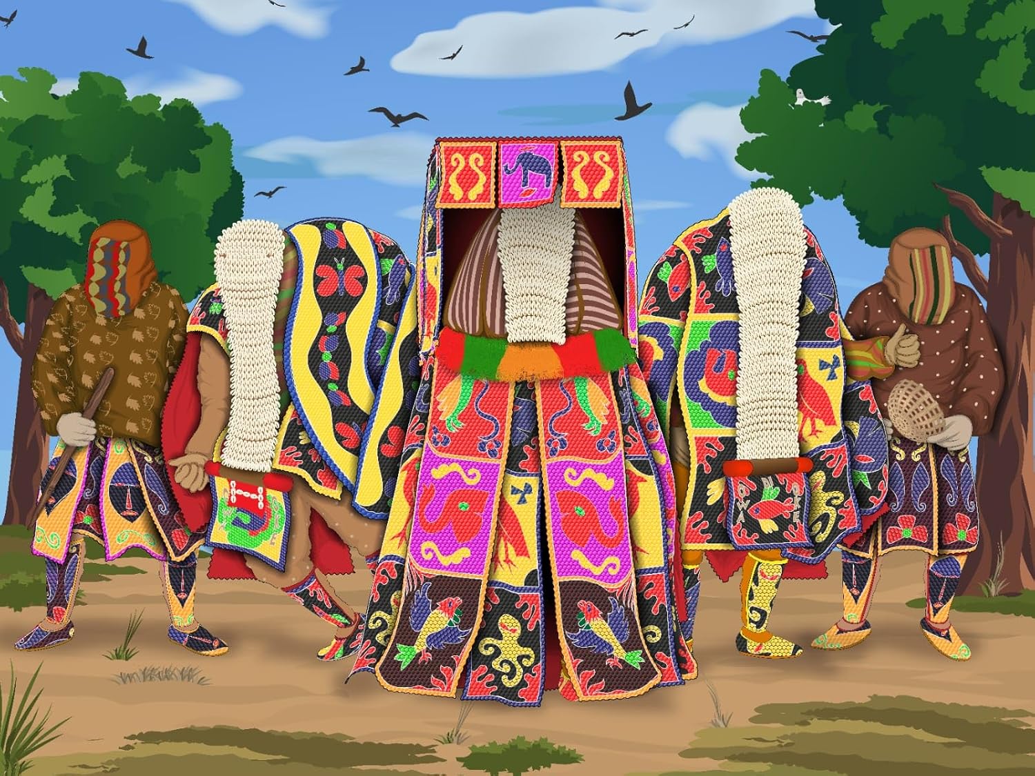 Amazon.com: Egungun Festival Jigsaw Puzzle - 500 Pieces : Toys & Games