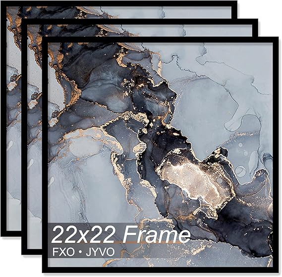 Amazon.com - Fxojyvo 22x22 Frame Set of 3, Black Picture Frame for 22 x ...
