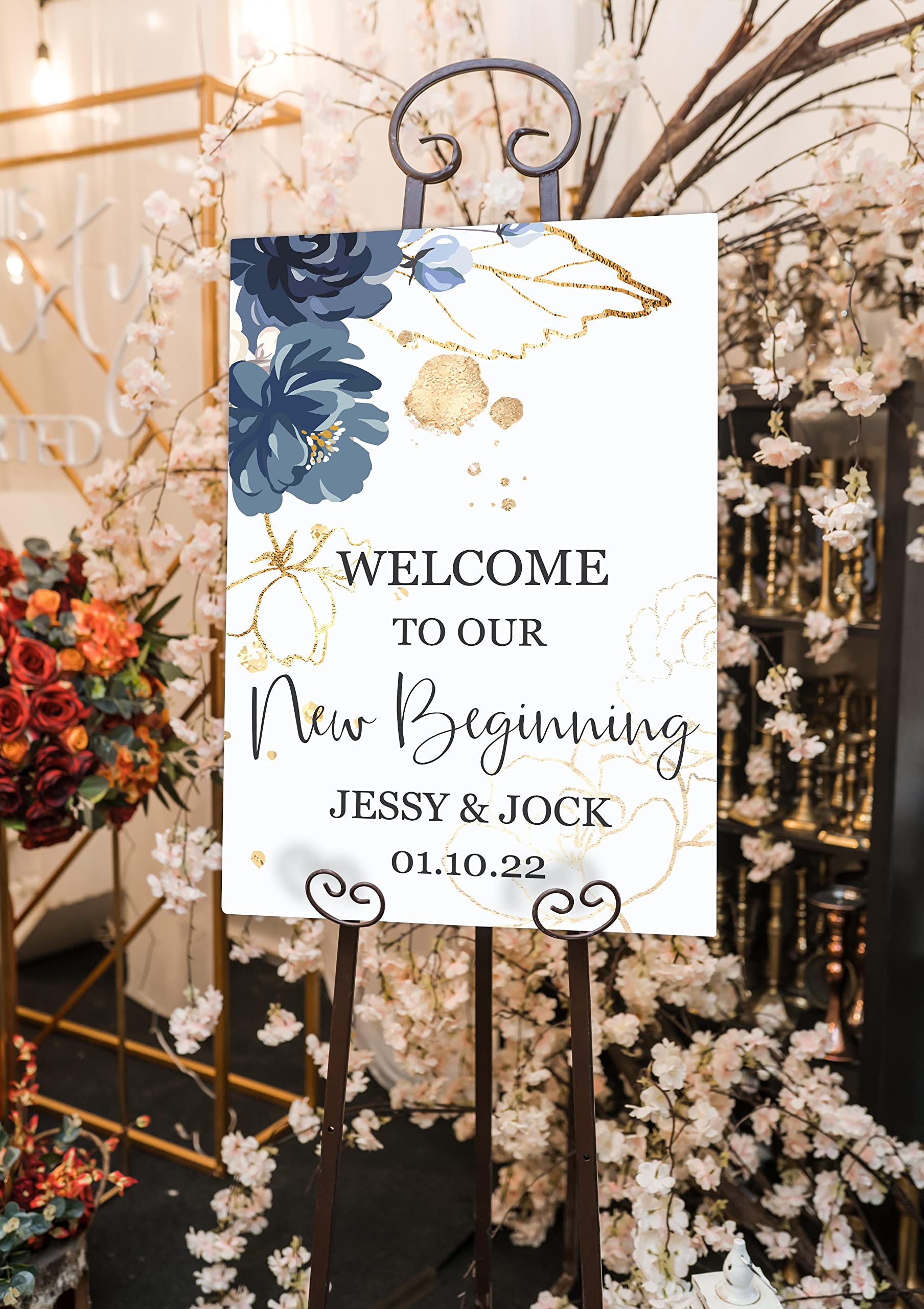 Welcome Sign Made Out Of