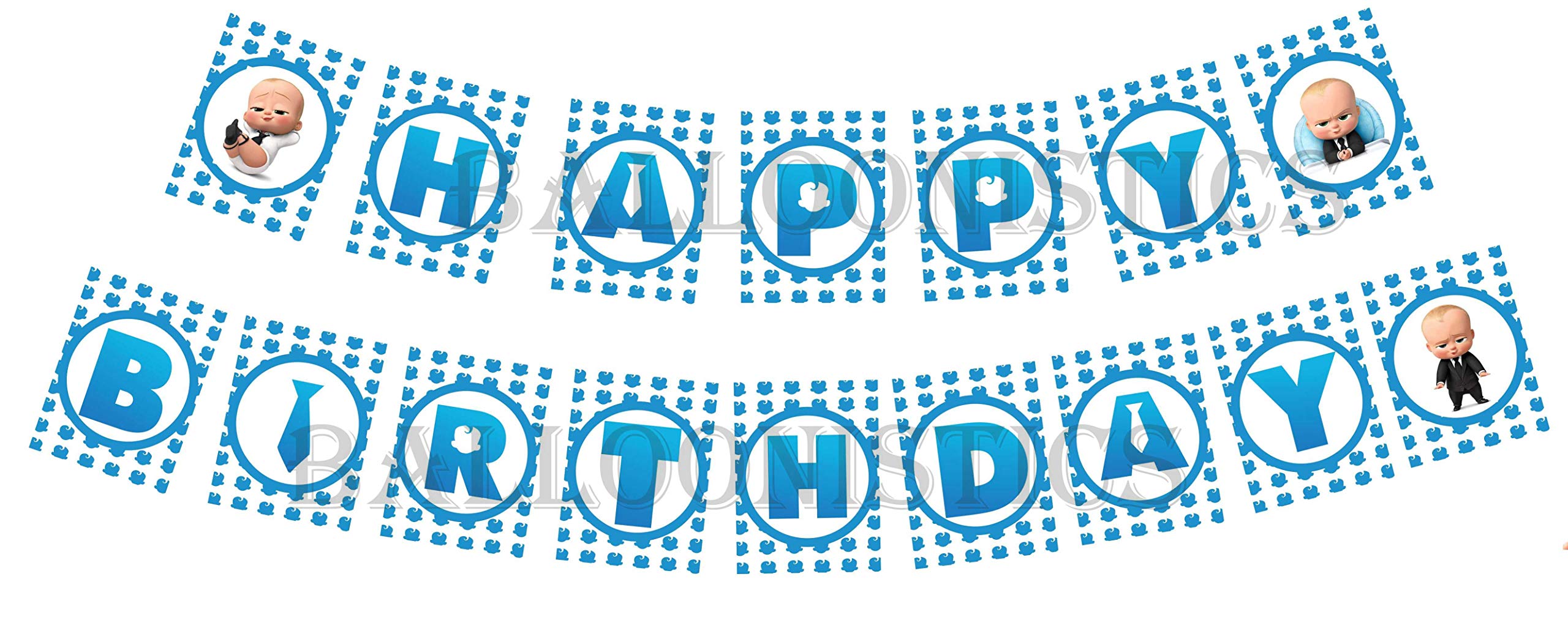 Balloonistics Boss Baby Theme Party Banner Boss Baby Theme Party ...