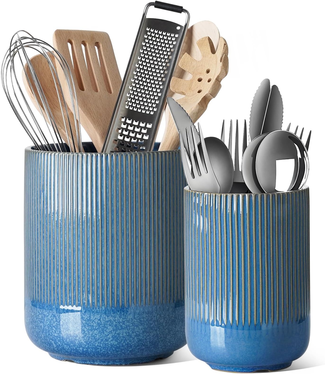 Amazon.com: DOWAN Kitchen Utensil Holder Sets,360° Rotating Extra Large ...