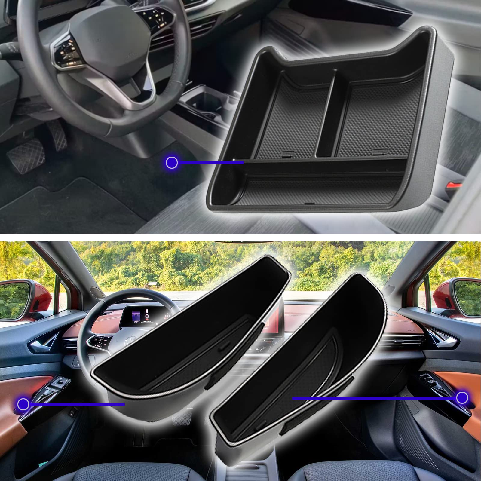 Snapklik.com : XXCIWP 2023 VW ID4 Center Console Organizer Tray For VW ...