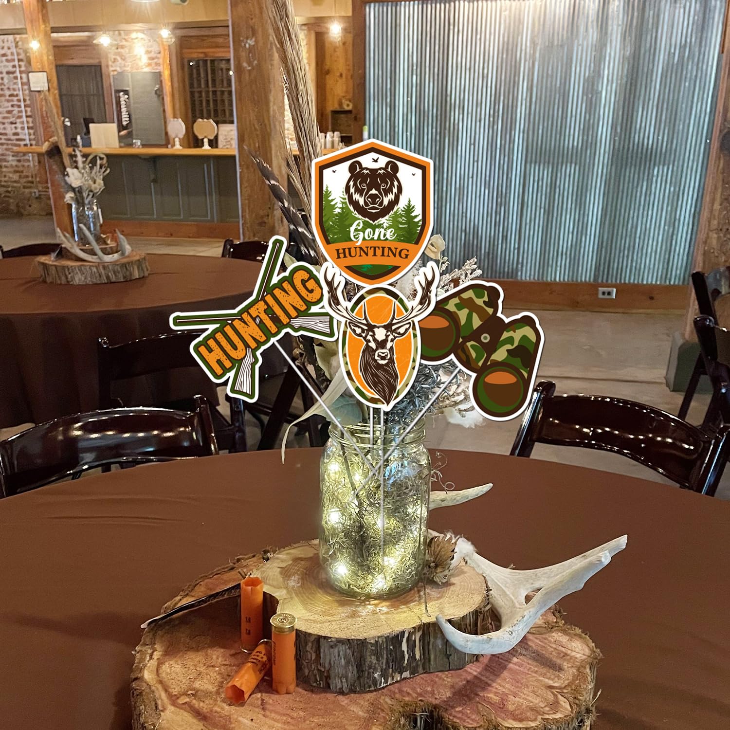 Hunter Themed Centerpieces For A Reception