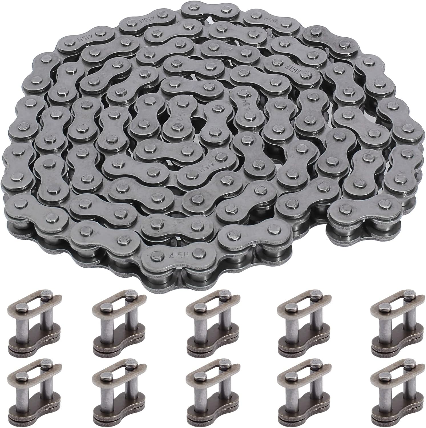 Amazon.com: QAZAKY 415 415H Chain 110L Link Heavy Duty for 49cc 50cc ...