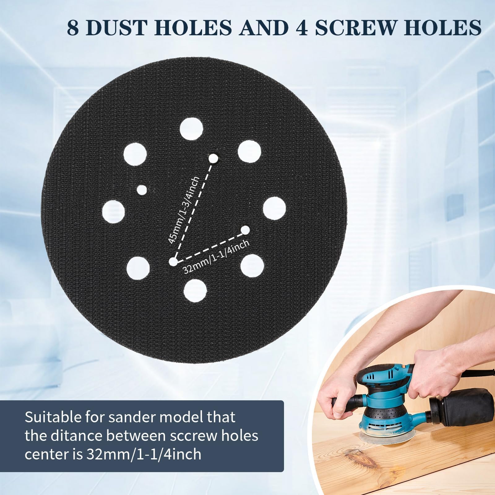 Foam Sanding Pads For Orbital Sander Orbital Sander Foam Pad 5 Inch ...