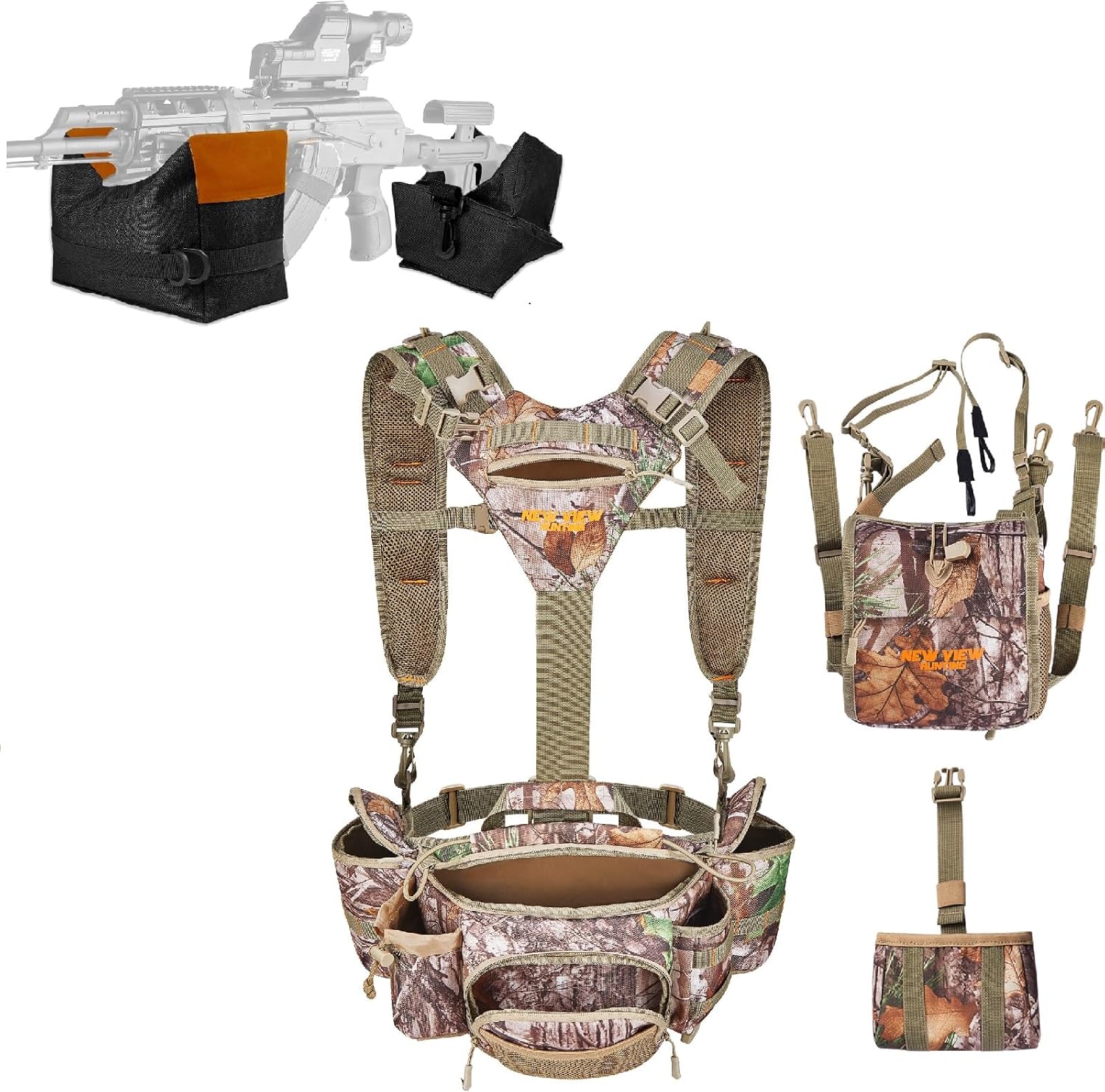 Amazon.com: Hunting Fanny Pack & Shooting Rest Bags Combo : Sports ...