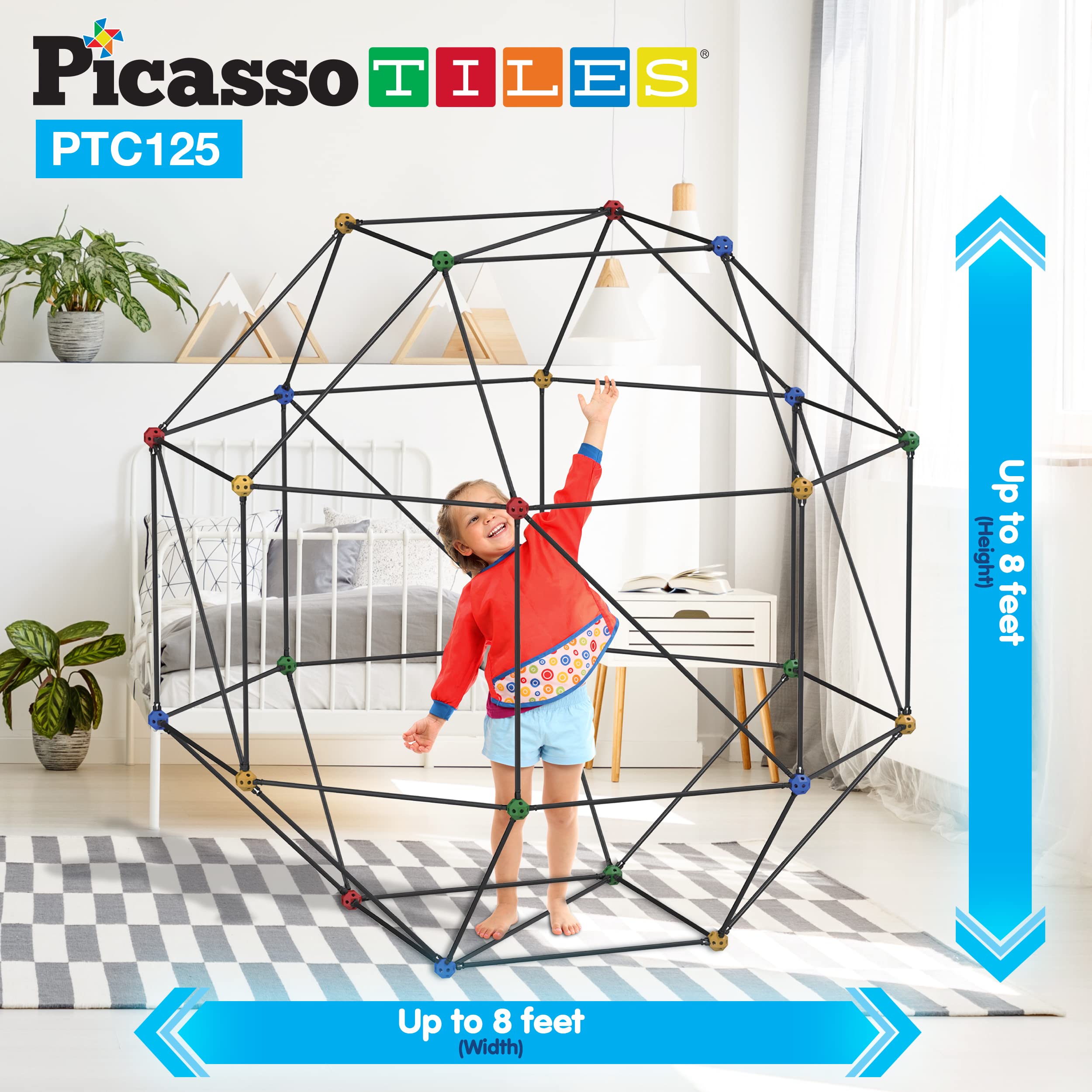Snapklik.com : Kids Fort Building Kit Playset 125 Piece Indoor And ...