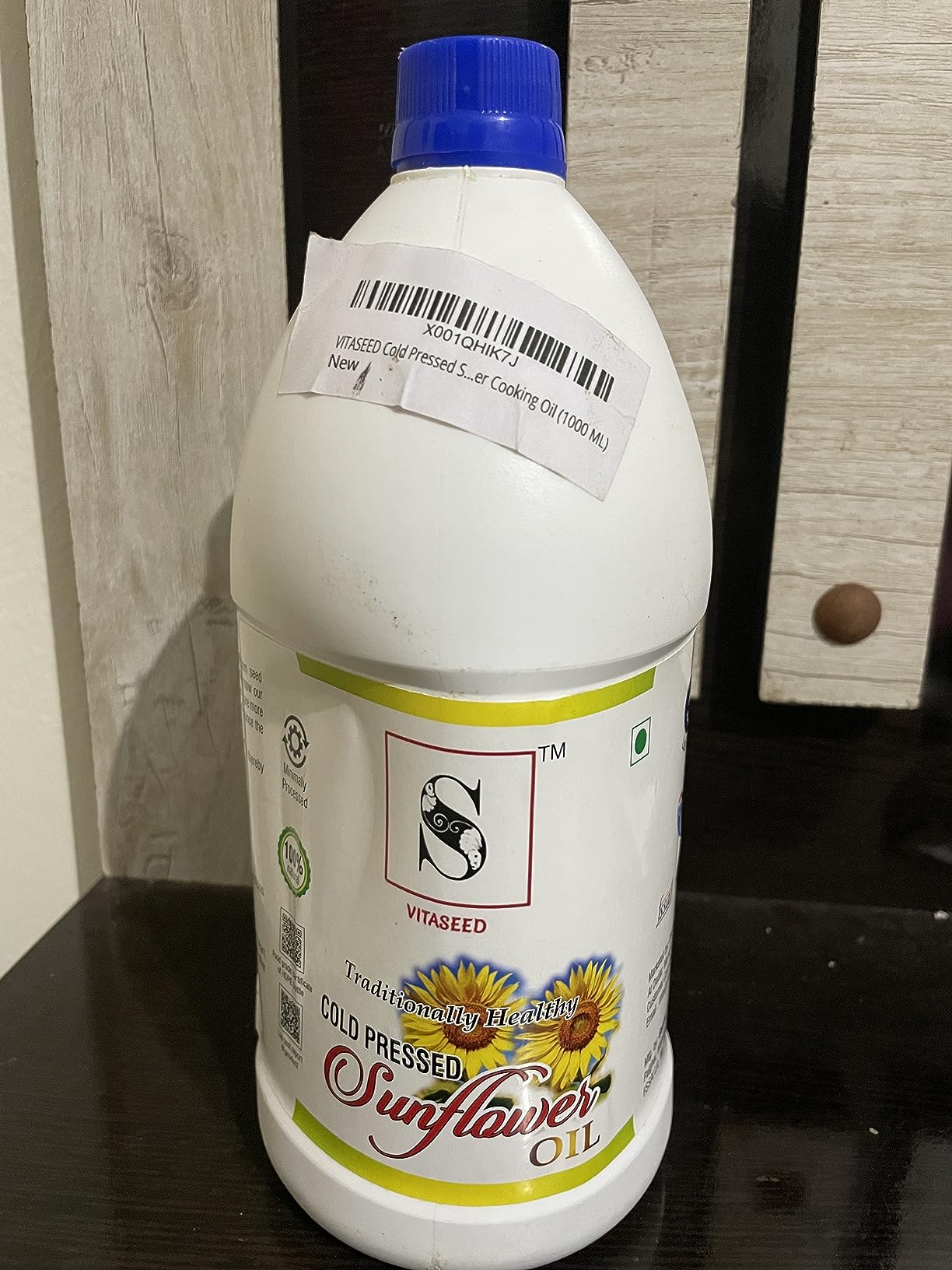 Vitaseed Cold Pressed Sunflower Cooking Oil, Healthy, High in ...