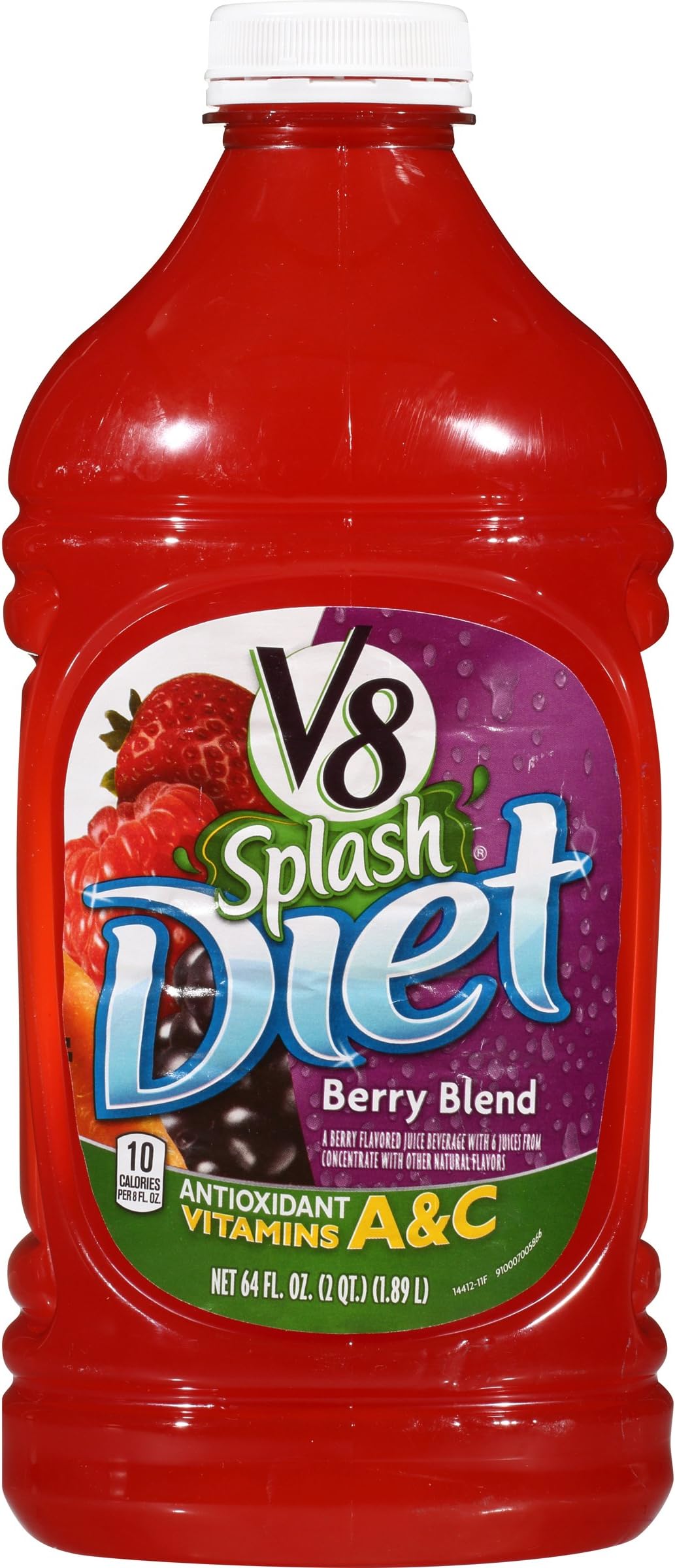 Amazon.com : V8 Splash, Diet Berry Blend, 64 Ounce (Pack of 4 ...