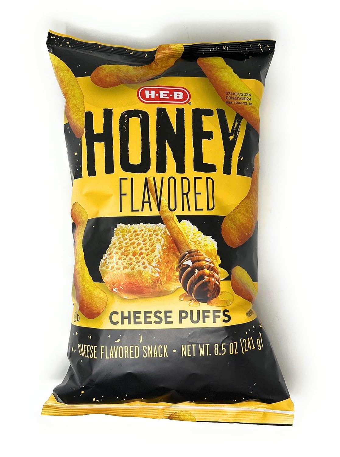 Amazon.com: H‑E‑B Honey Flavored Cheese Puffs Chips 8.5oz - 1 bag