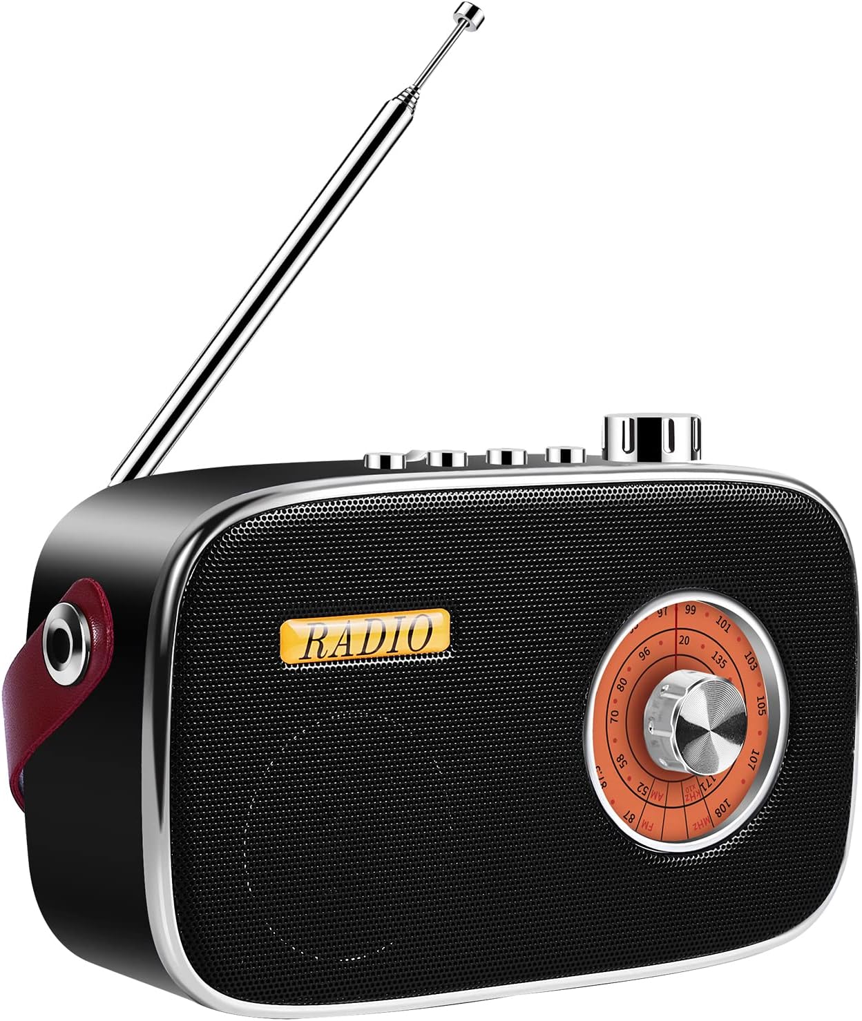 Amazon.com: Portable Radio FM/AM transistor Bluetooth/TF card/U disk ...