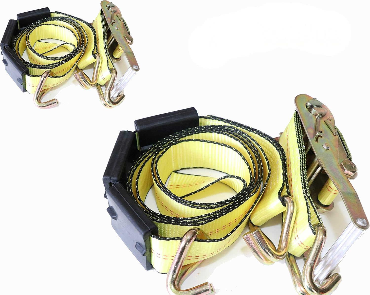 Amazon.com: DKG-304 Yellow Heavy Duty Double J Hook Wheel Strap with ...