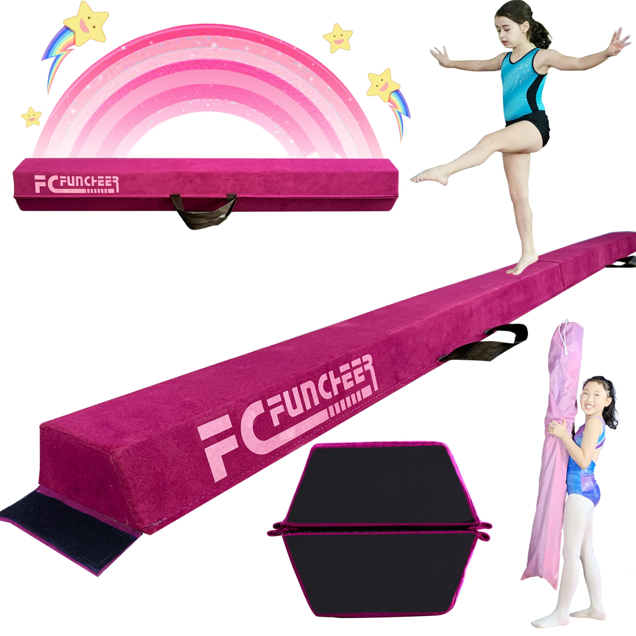 Snapklik.com : 6FT/9FT Folding Balance Beam For Kids Ages 3-15 ...