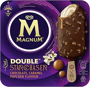 Magnum Gelato Starchaser, Gelato al Gusto Popcorn Variegato con Gelato ...