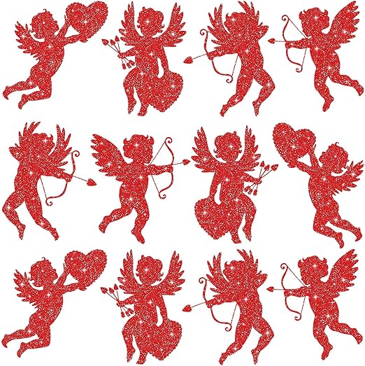 Amazon.com: Outus 24 Pieces Valentine Large Cupid Cutouts 11 Inches ...