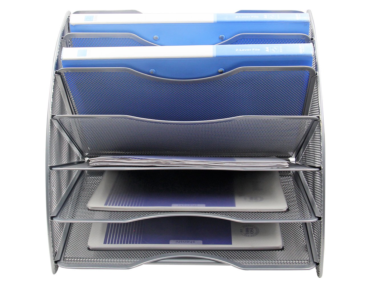 Snapklik.com : EasyPAG Fan-Shaped Desk File Organizer 6 Compartment ...