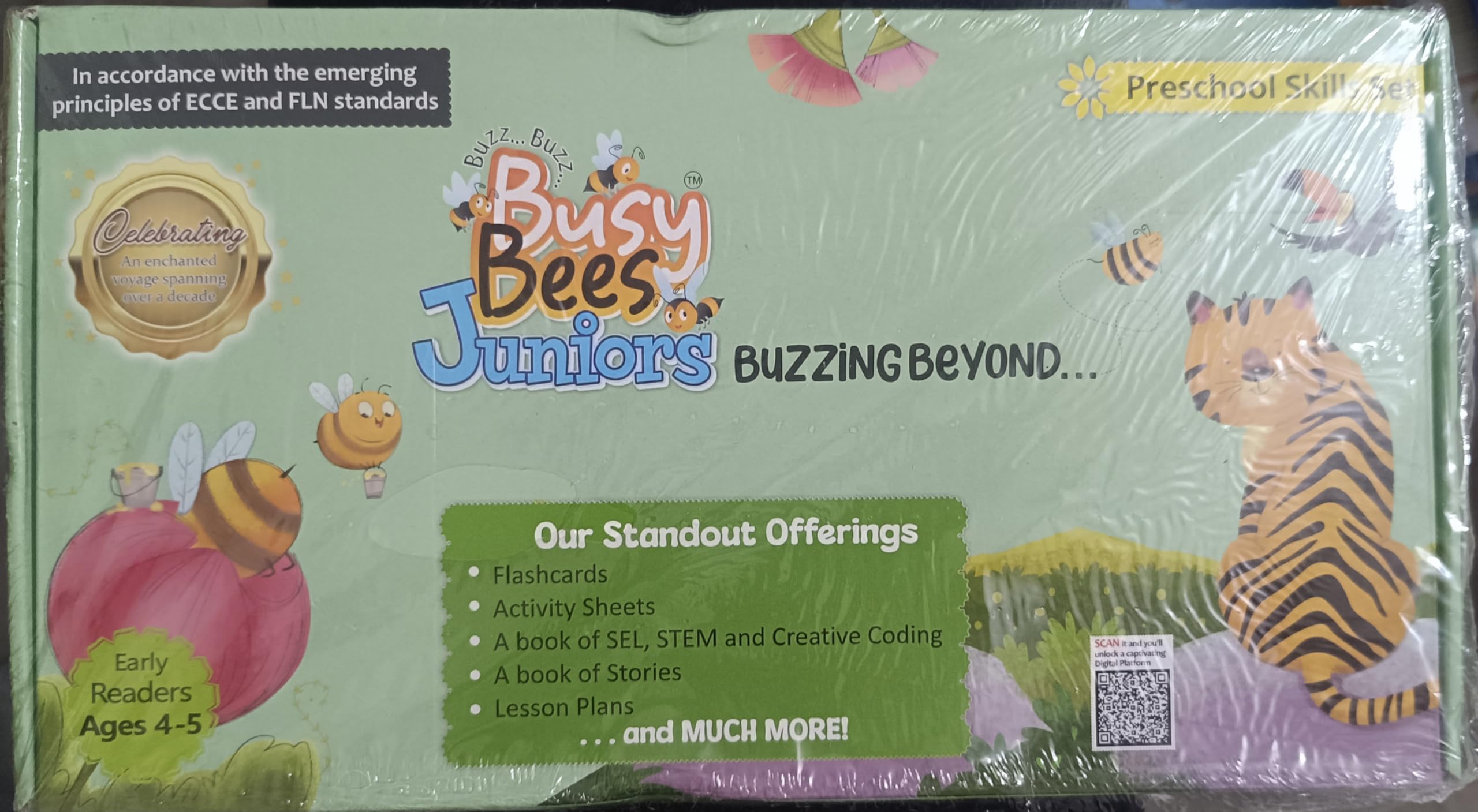 Acevision Busy Bees Juniors Preschool Book Set Early Readers Ages 4-5 ...