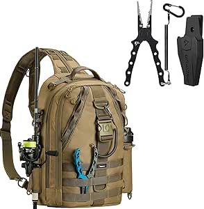 Amazon.com : Piscifun Fishing Tackle Backpack with Fishing Pliers ...