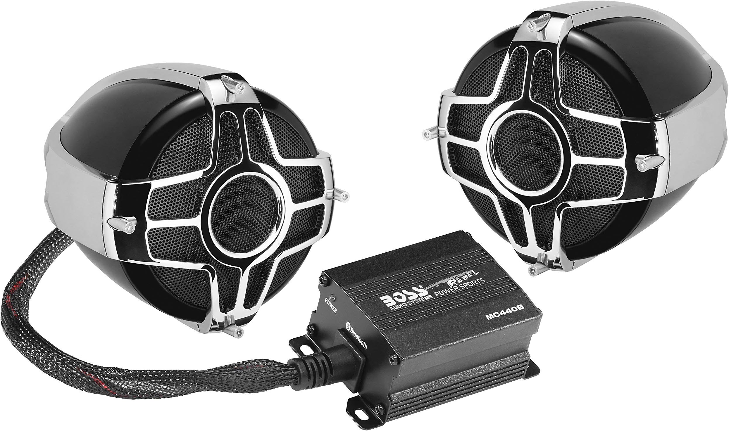Boss Audio MC420B Bluetooth Enabled Motorcycle/UTV Speaker and ...