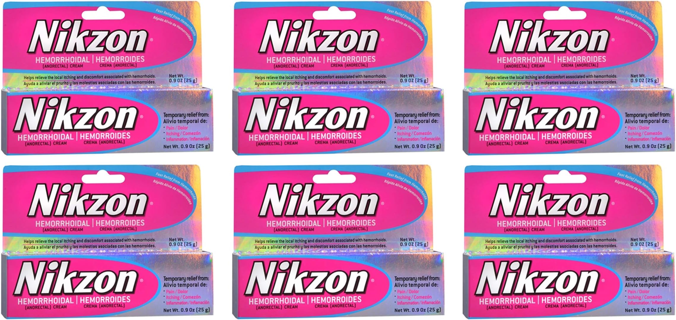 Amazon.com: Nikzon Hemorrhoidal Cream - .9 oz, Pack of 6 : Health ...