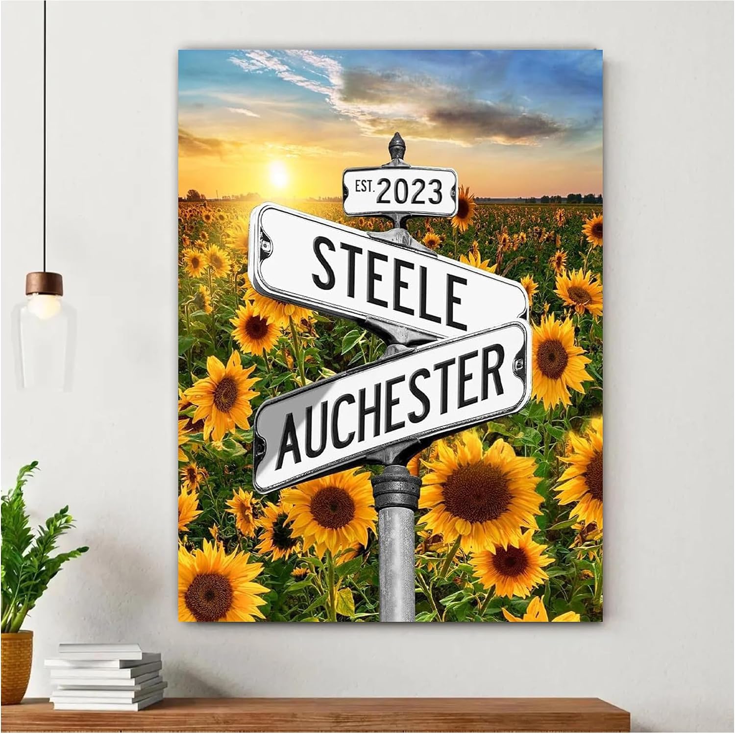 Amazon.com: Personalized Couple Street Sign Crossroads Love Custom Name ...