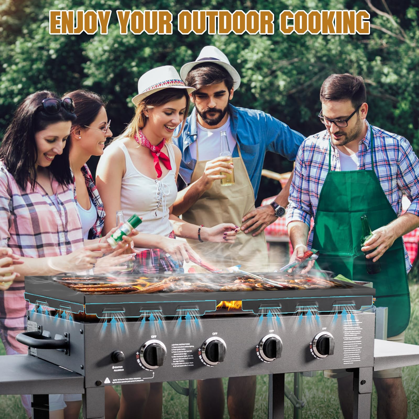 Snapklik.com : ITEFDTUTNE Wind Guards For Blackstone 22 Inch Griddle ...