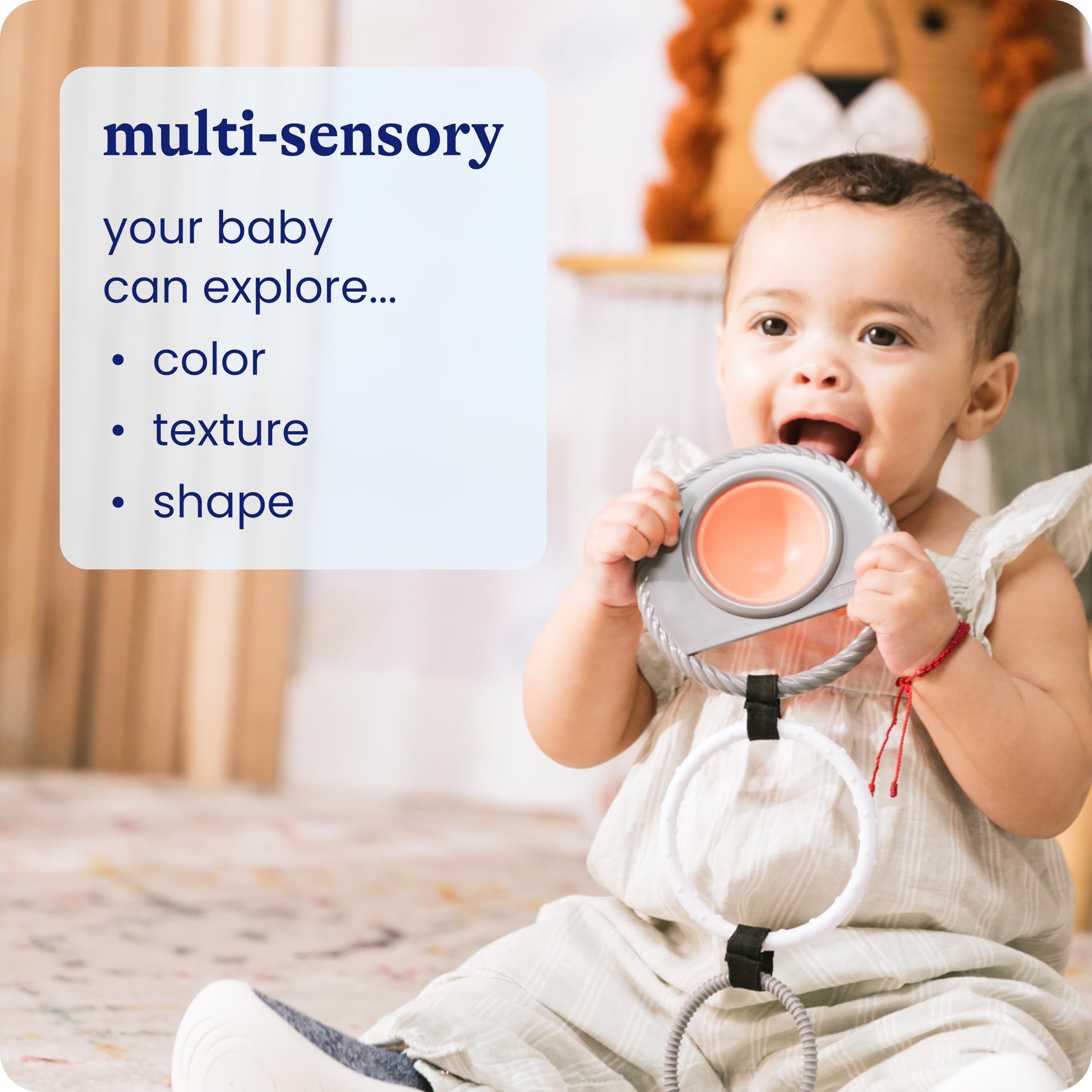 Snapklik.com : GoldBug Multi Sensory Teether Toy - Stackable, Compact ...