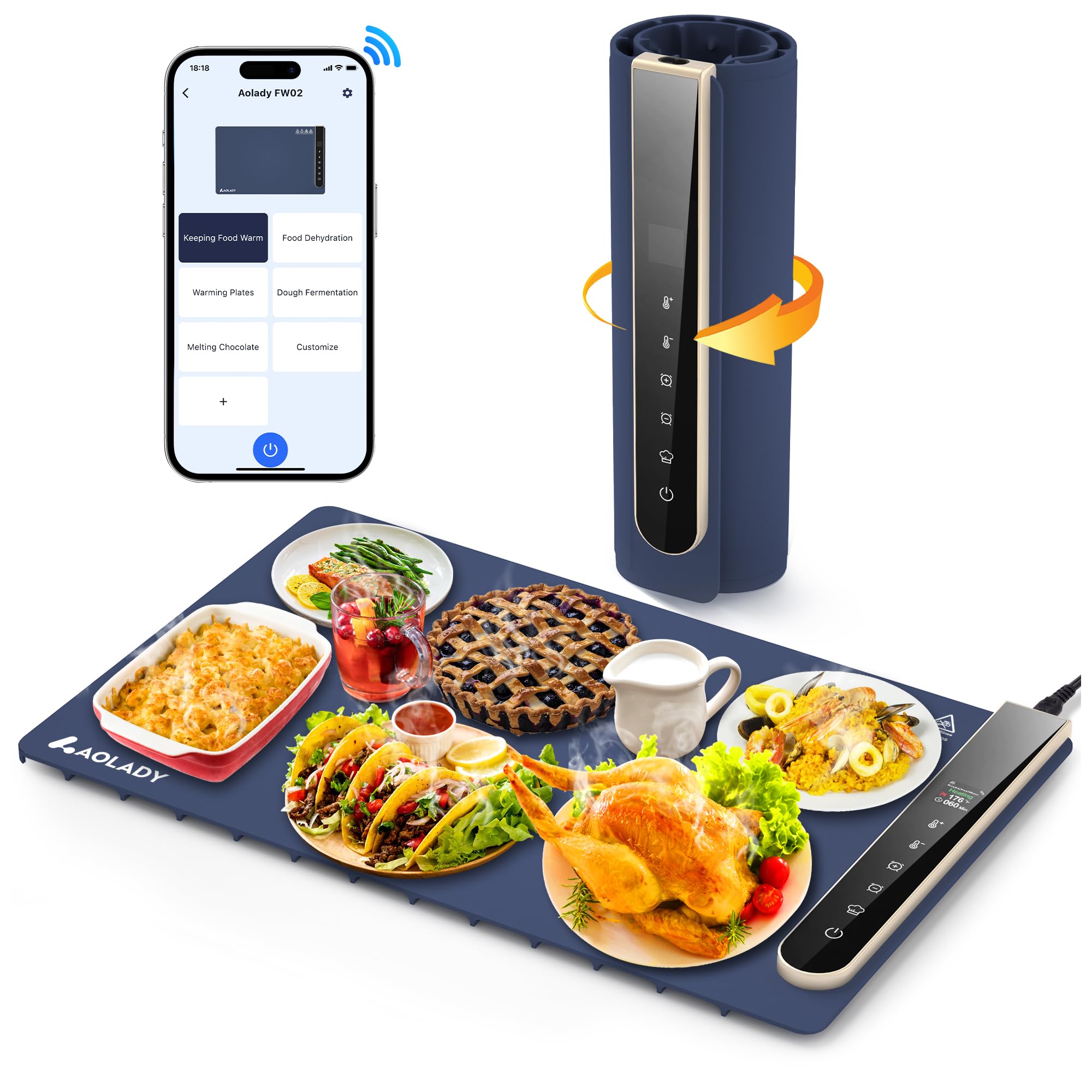 Amazon.com: Electric Food Warming Mat for Buffet: Smart Food Warmer ...