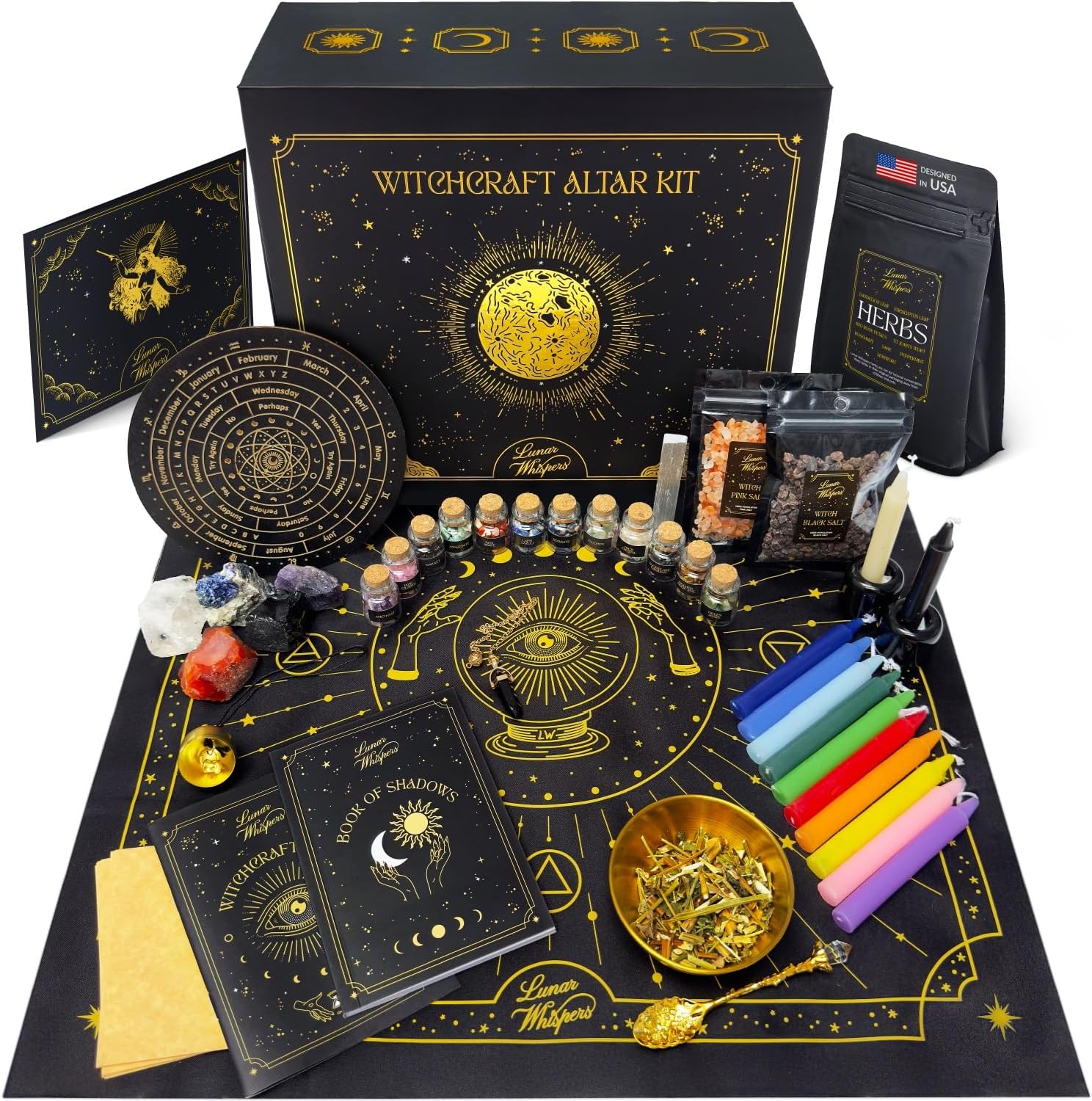 Amazon.com: Large Witchcraft Kit 70 pcs - Premium Witch Kit for ...