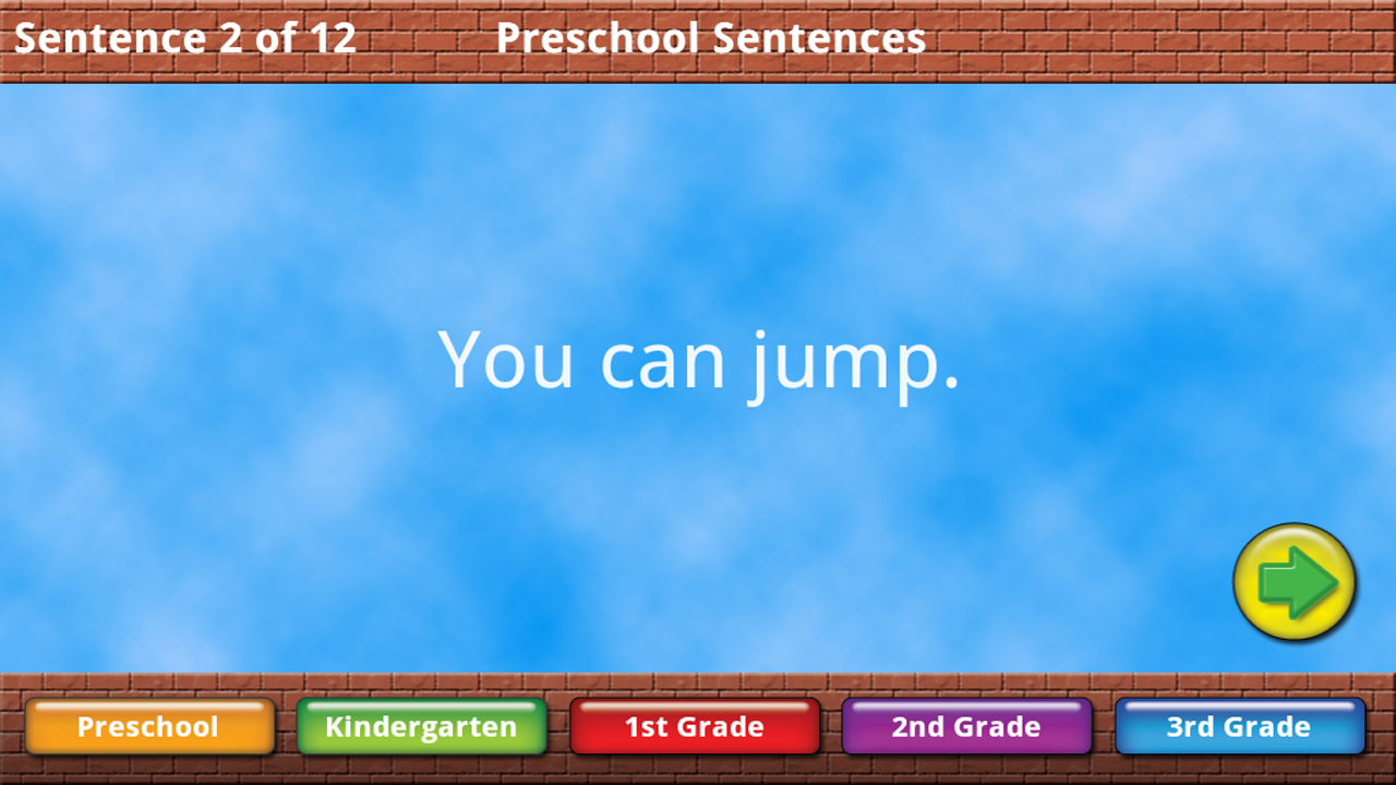 Sight Words Sentences - App on Amazon Appstore