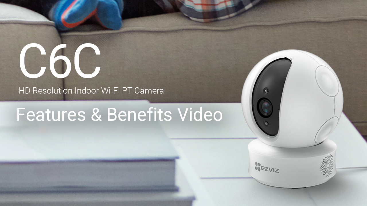 Watch EZVIZ C6C 720p – Indoor Pan/Tilt WiFi Security Camera, 360° Full ...