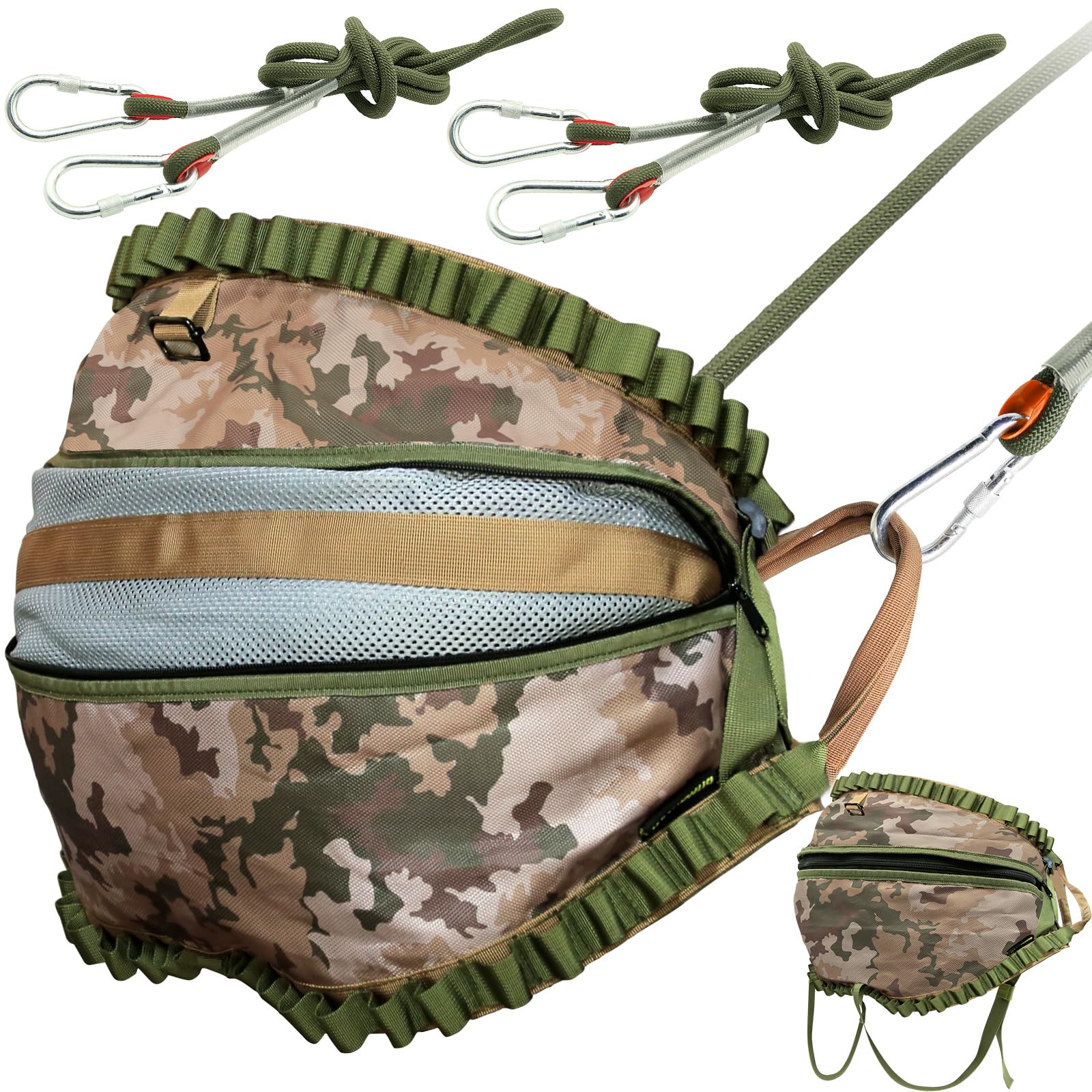 Amazon.com : PUNCHMAN Camo Tree Saddle Hunting Kit -Heavy-Duty Hunting ...