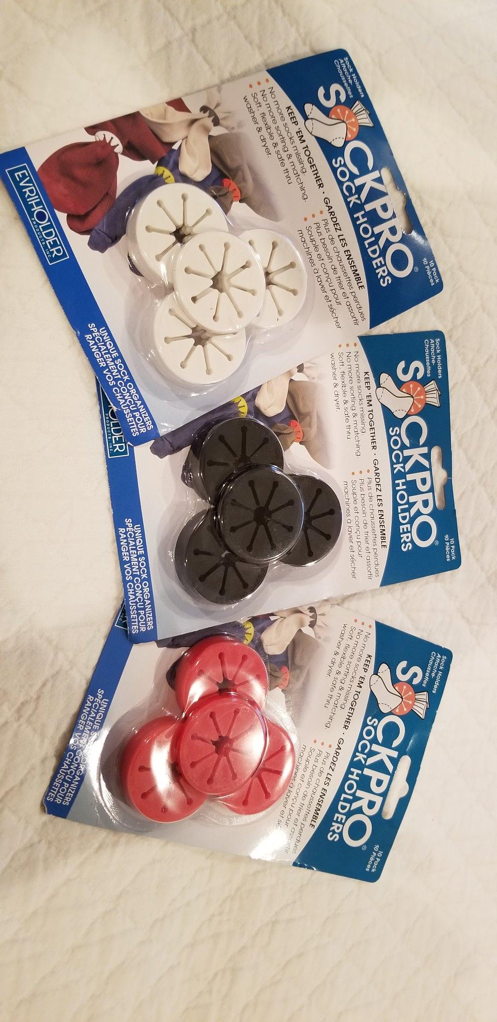 Amazon.com: Sock Pro Sock Holders by Evriholder (Color May Vary ...