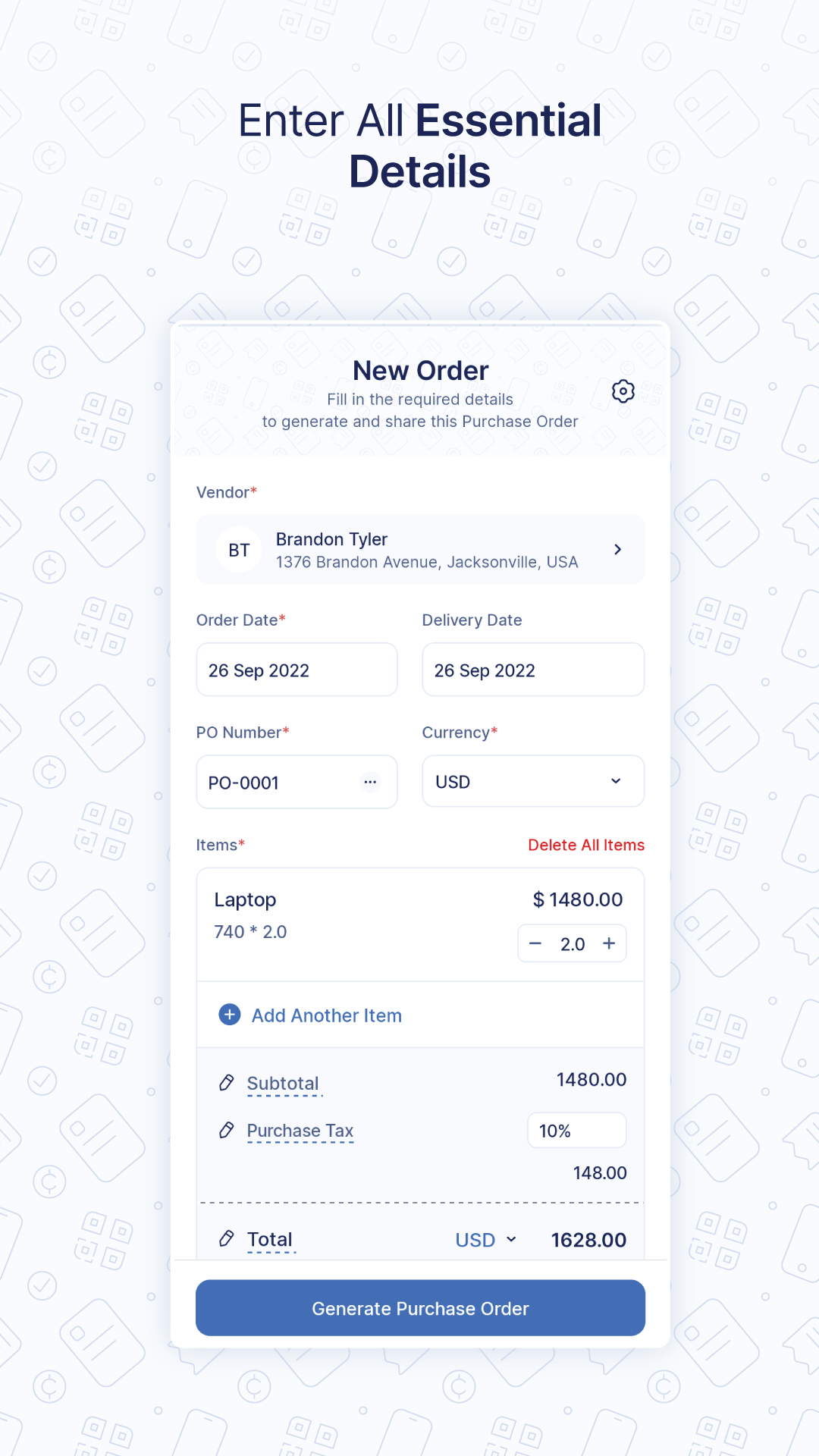 Free Purchase Order Generator - App on the Amazon Appstore