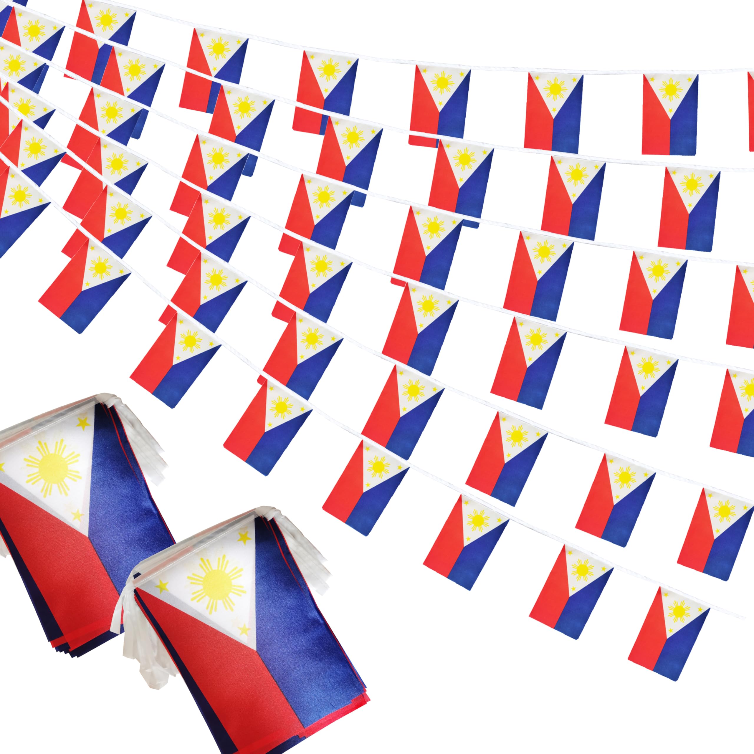 Amazon.com : Philippines Flags Filipino Small Mini String Banner Flags ...