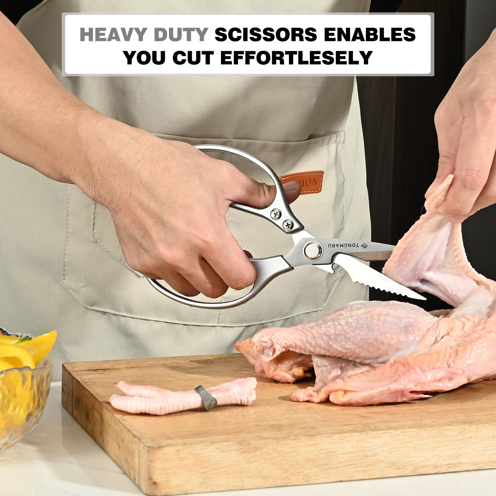 Snapklik.com : Poultry Scissors,Ultra Heavy Duty Kitchen Poultry Shears ...