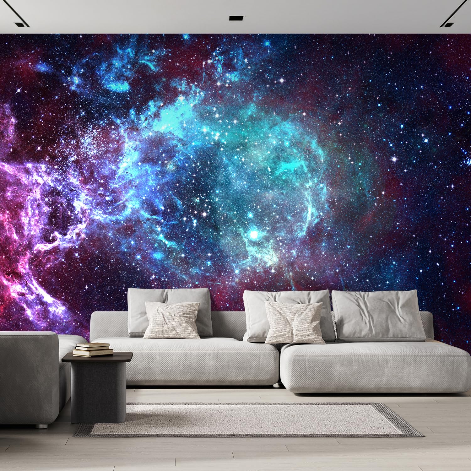 wall26 Star Field in Space a Nebulae and a Gas Congestion Removable ...