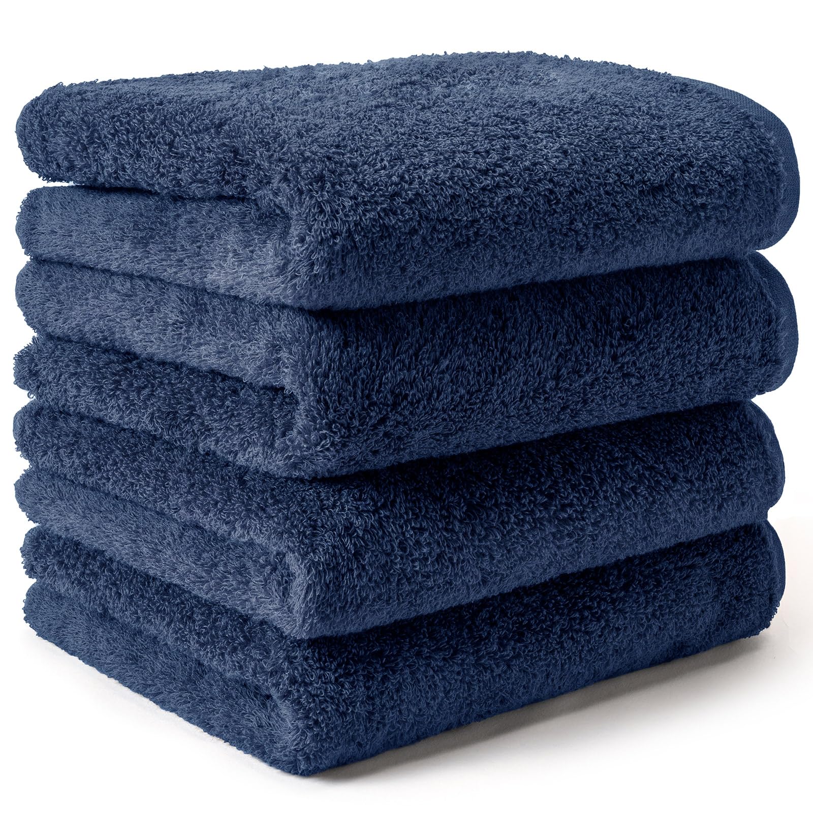 Amazon｜AIFY フェイスタオル 4枚セット 綿100% 薄手 無撚糸フェイスタオル ふわふわ 肌触りが良い 瞬間吸水 毛落ちしにくい JISの脱毛率基準値0.2%の約66分の1 ホテル ...