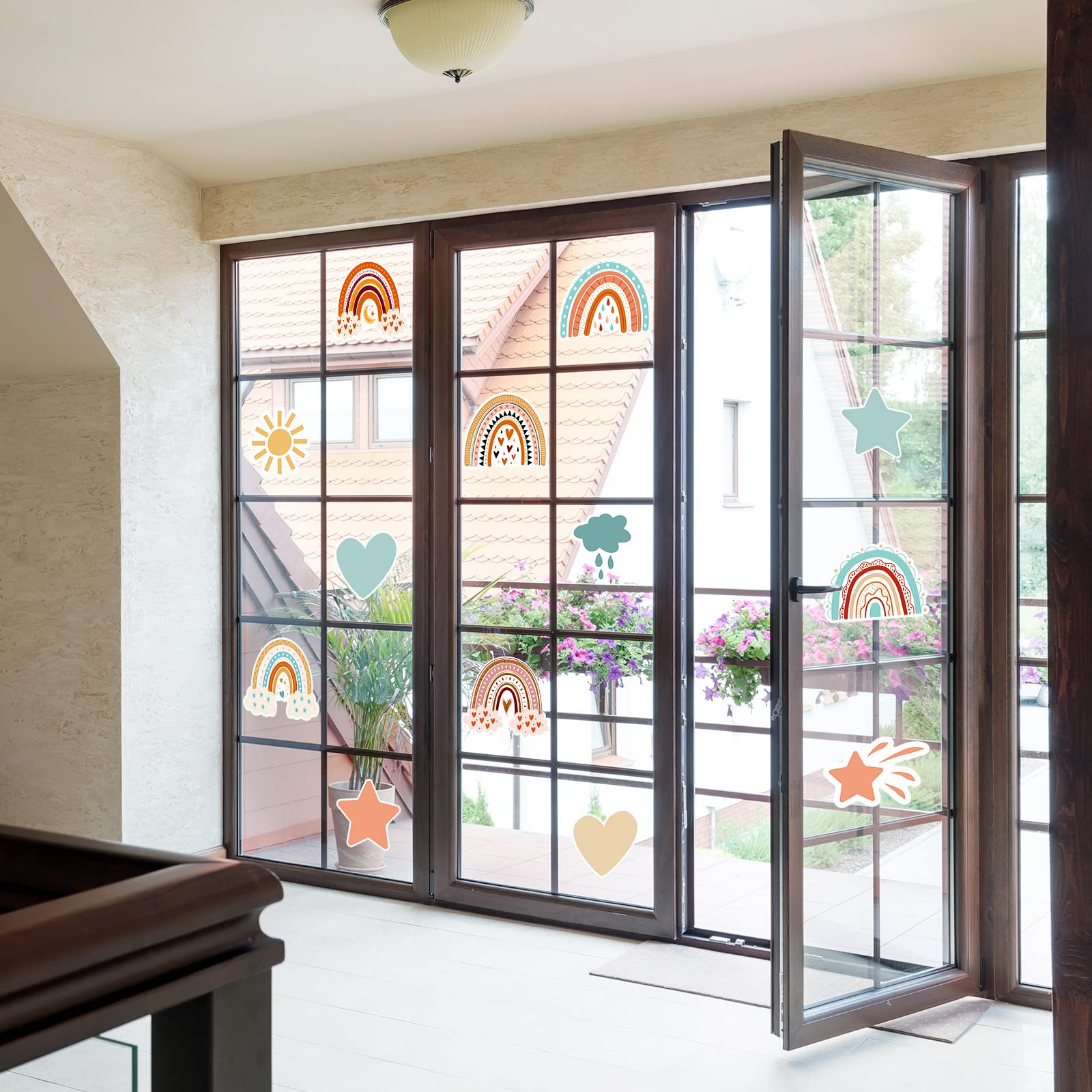 Snapklik.com : 90 Pieces Rainbow Classroom Decor Rainbow Clouds Star ...