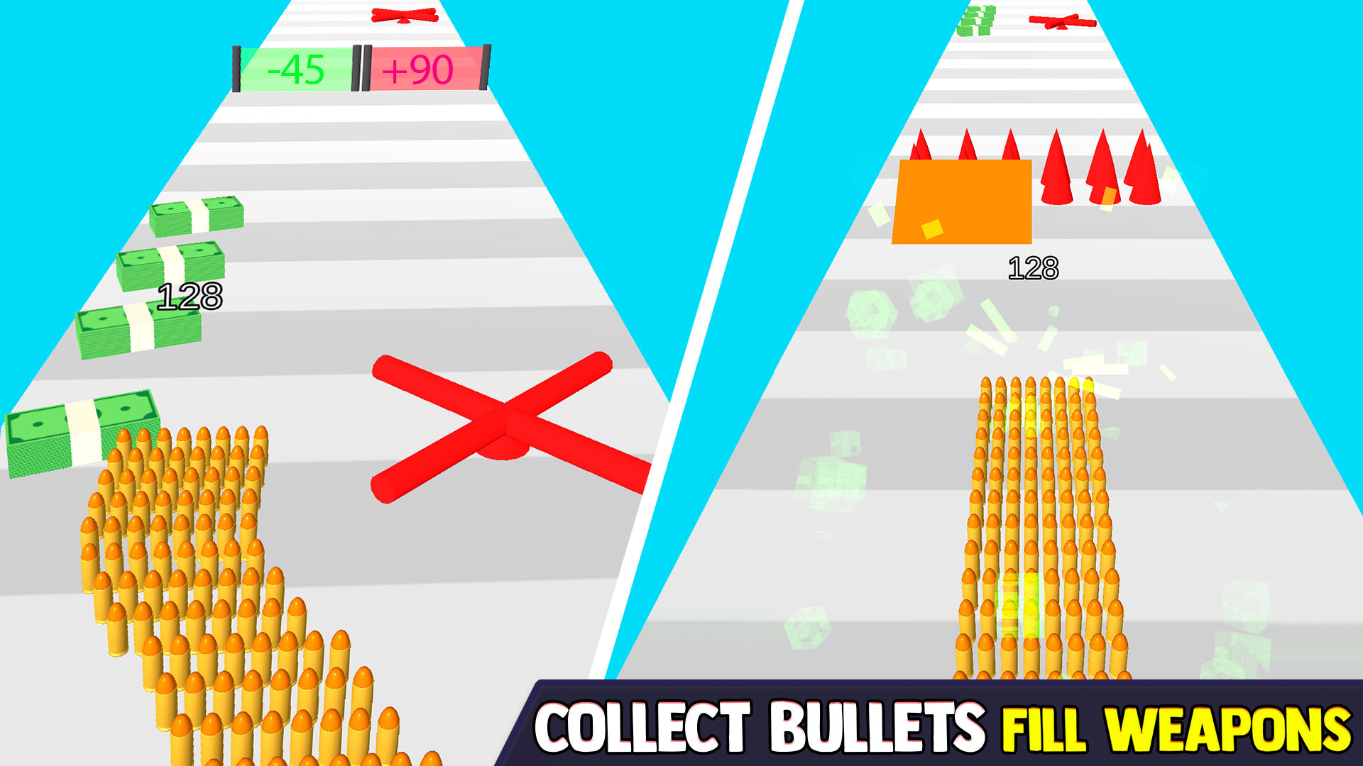 Action Bullets Rush Army Run 3D! Merge Bullet Weapon Master ...