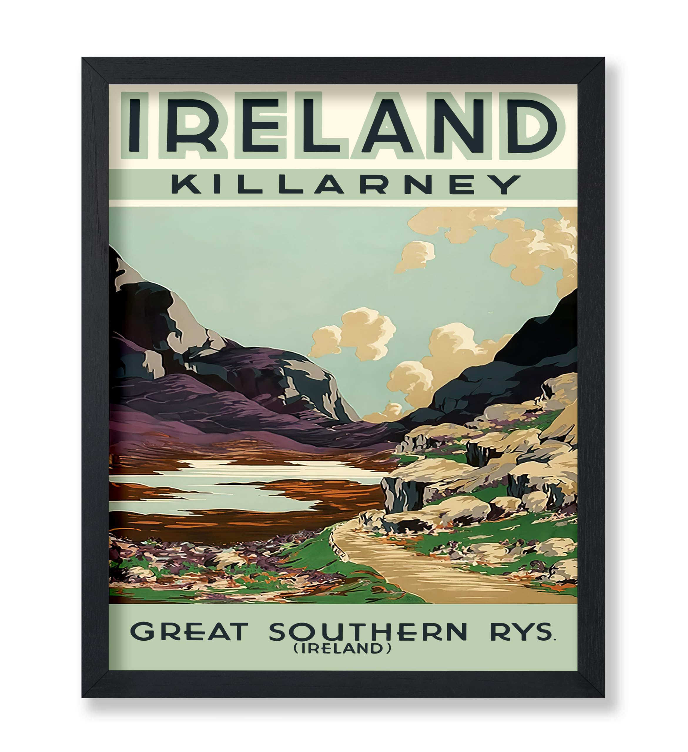 Amazon.com: Poster Master Vintage Travel Poster - Retro Ireland Print ...