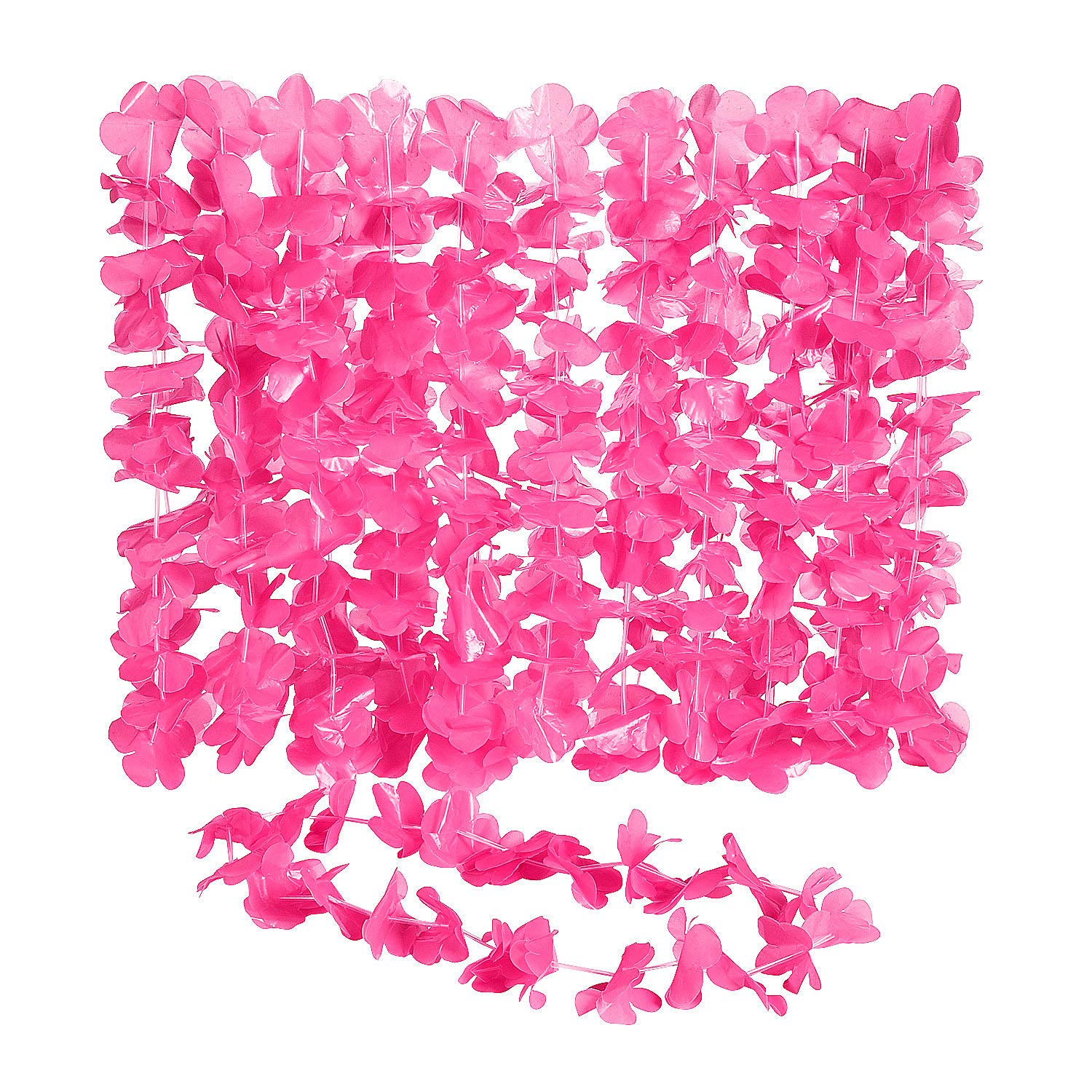 Amazon.com: Fun Express - Hot Pink Flower Lei for Wedding - Apparel ...